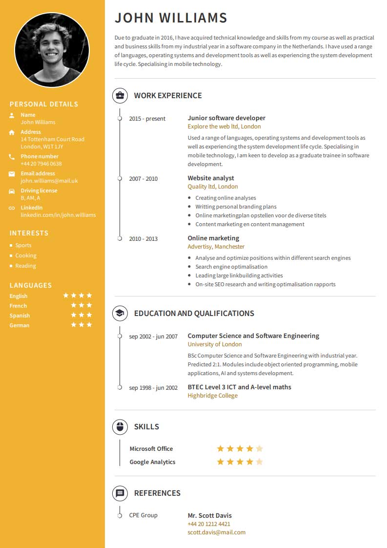 Opret dit CV med professionel CV-bygger - CVMaker